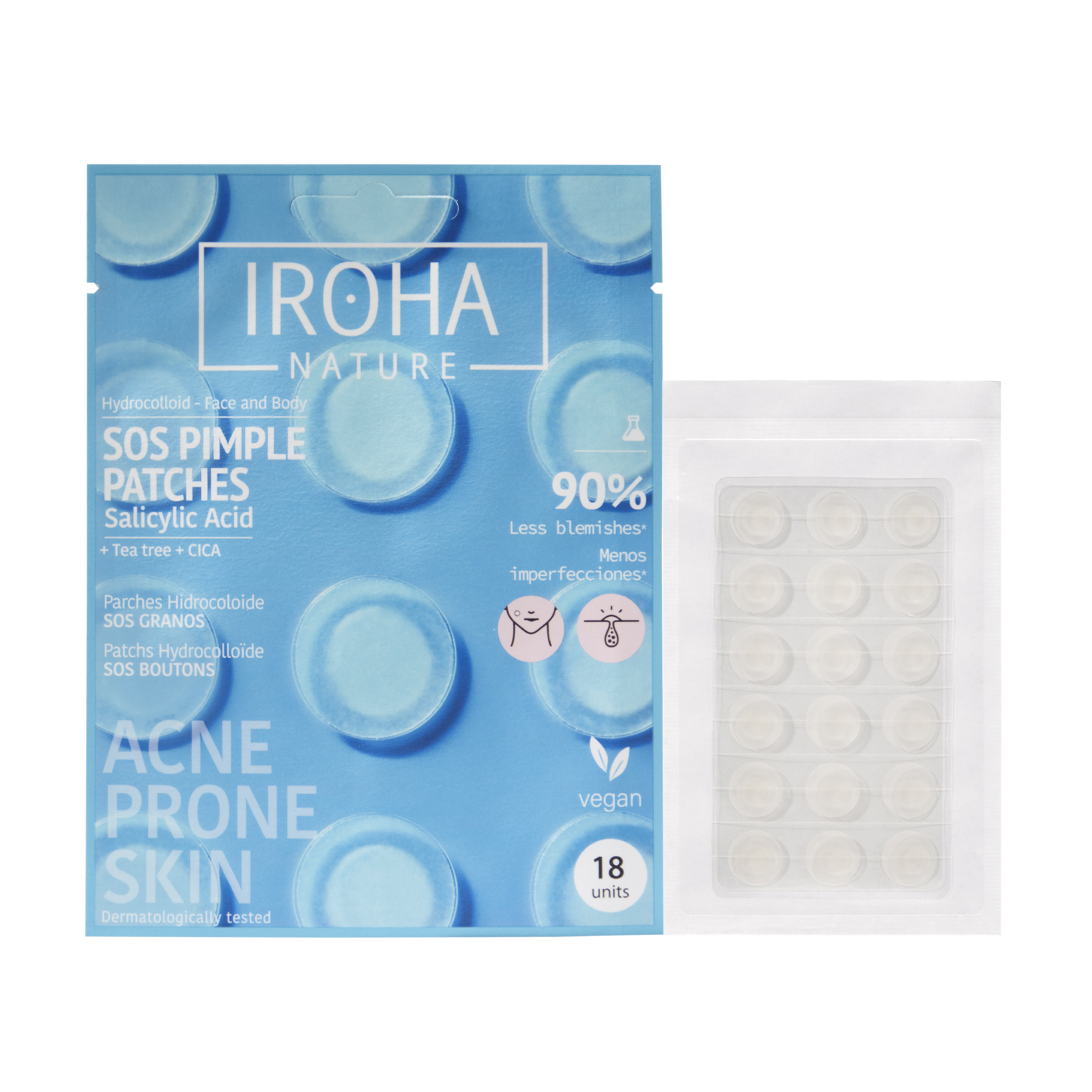 SOS Pimples Patches with Salicylic Acid – Iroha Nature